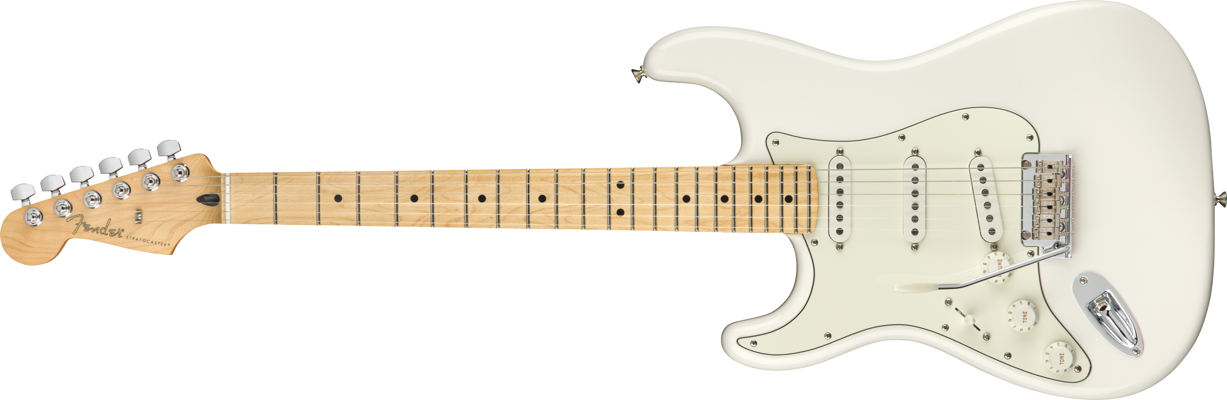 PLAYER STRAT LH MN POLAR WHITE – Bandland Toowoomba