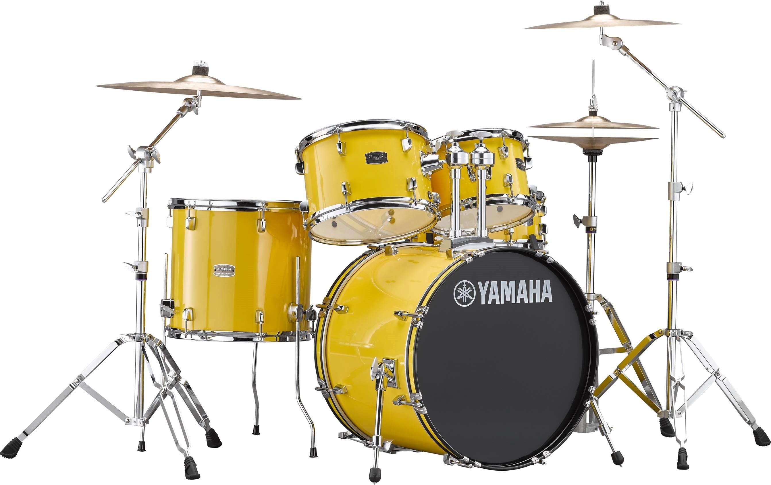 Yamaha RYDEEN FUSION DRUM KIT IN MELLOW YELLOW – Bandland Toowoomba