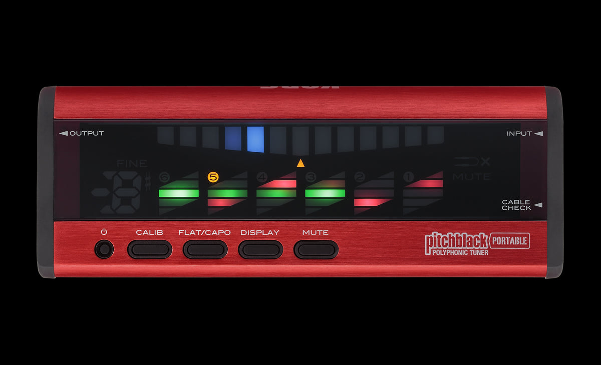 Korg PB-04 Polyphonic Tuner - Aluminium Red – Bandland Toowoomba