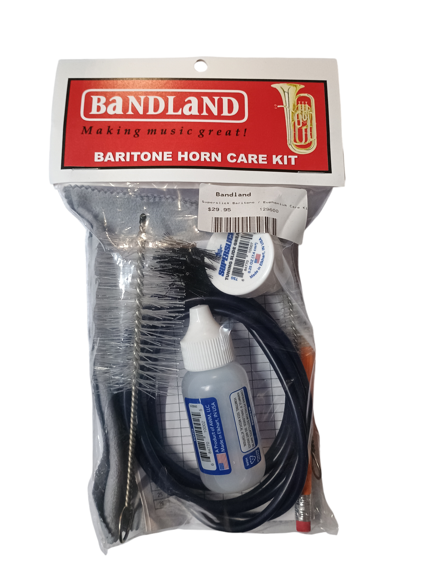 Superslick Baritone / Euphonium Care Kit Bag with Header – Bandland ...