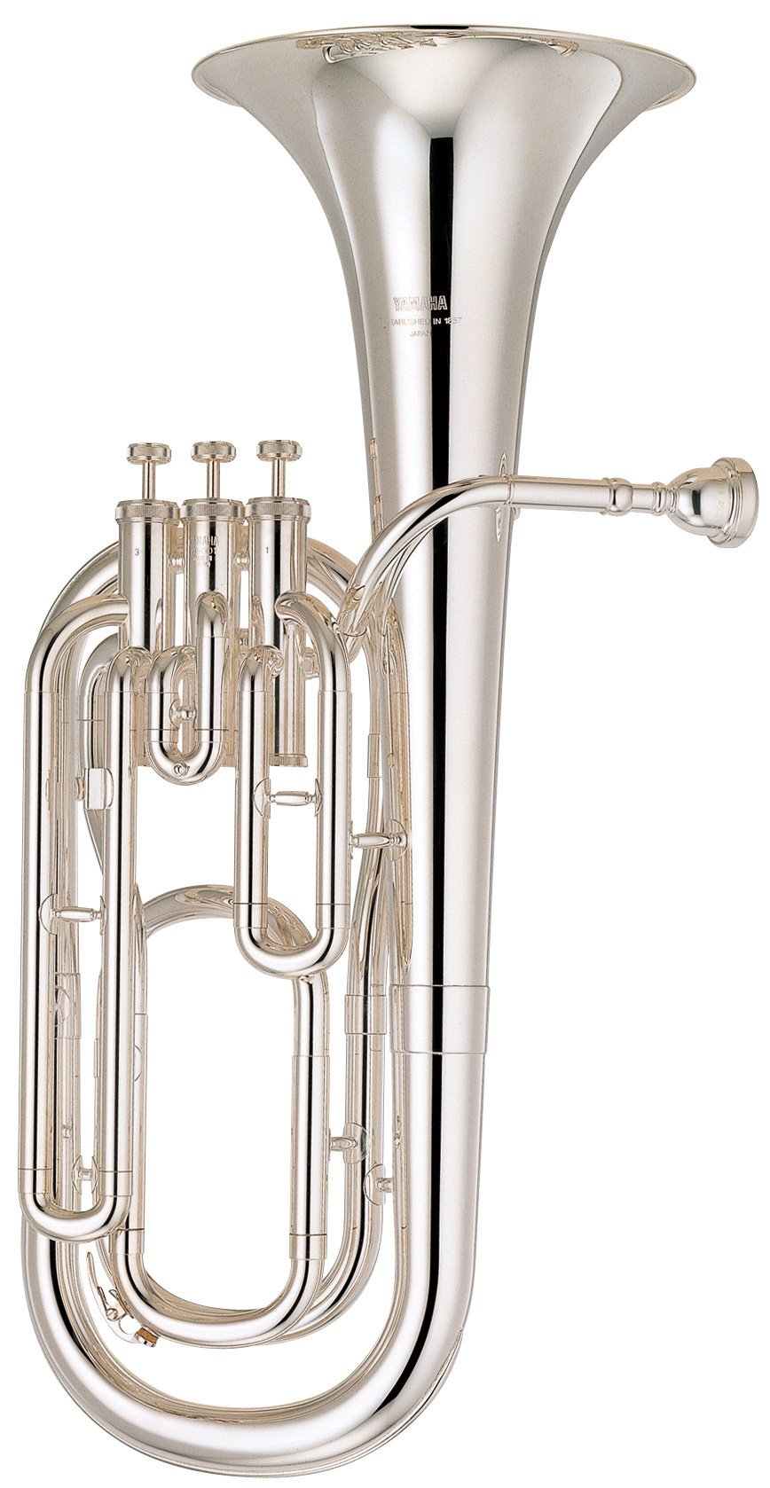 Yamaha YBH301SII Three Valve Bb Baritone Silver – Bandland Toowoomba